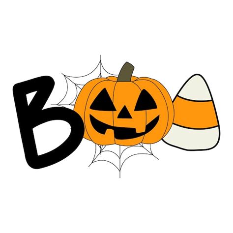 A Festive Halloween Clipart Featuring A Friendly Ghost With Bats And A