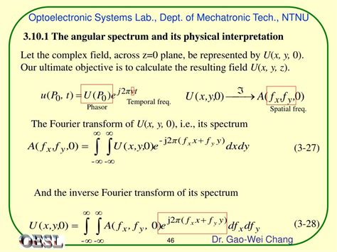 Ppt Chap 3 Foundations Of Scalar Diffraction Theory Powerpoint Presentation Id 601271