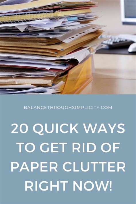 Quick Ways To Get Rid Of Paper Clutter Right Now
