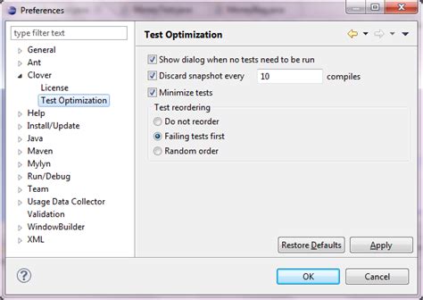 5 Eclipse Configuration Options Clover Data Center And Server 41 Atlassian Documentation