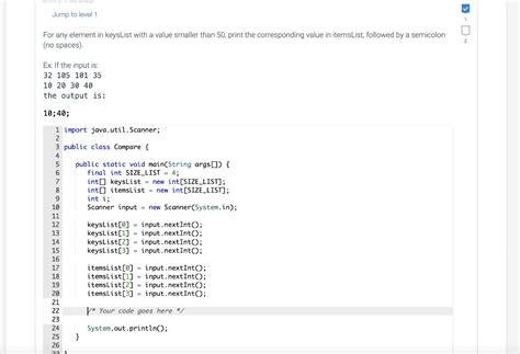 Solved Jump To Level 1 For Any Element In Keyslist With A