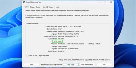 How To Check BIOS Version On MSI Motherboard