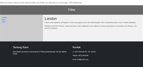 Menambahkan Footer Di Html Menggunakan Javascript Dan Bootstrap5