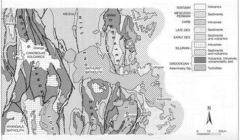 Simplified Geology Of The Lachlan Orogen In Central West New South