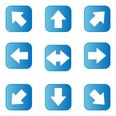 set of arrow buttons 1936220 vector art at vecteezy