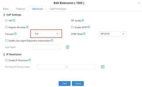 How To Configure Tls Without Certificates On Yeastar S Series Voip Pbx Yeastar Support