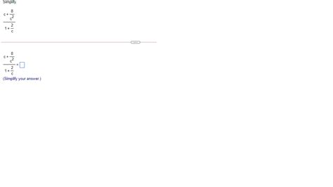 Solved Simplify C Simplify Your Answer Chegg