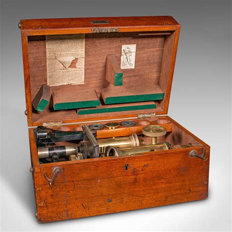 English Cased Microscope From J Swift 1890s For Sale At Pamono