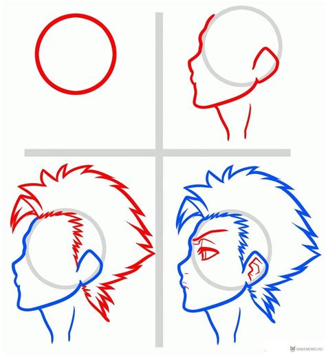 Рисунки карандашом поэтапно аниме