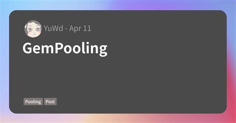 Gempooling 行李の底に収めたり Yuwd