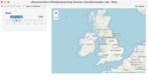 Making An Interactive Web Application With R And Shiny Programming Historian