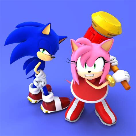 Sonic And Amy By Hunicrio On Deviantart