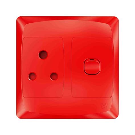 SINGLE DEDICATED S SOCKET X RED Megatech Electrical Supplies