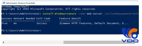 Thủ Thuật Cài đặt Iis Trên Windows Server 2016 Vps Với Powershell