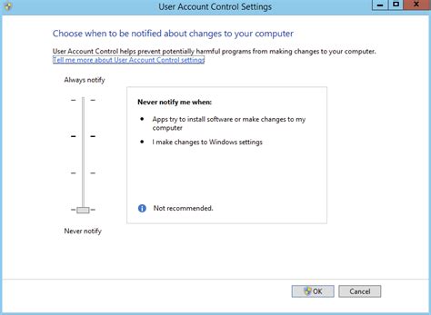 how to permanently disable uac in windows server evotec
