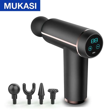 Dropship Mukasi Lcd Display Massage Gun Portable Percussion Pistol