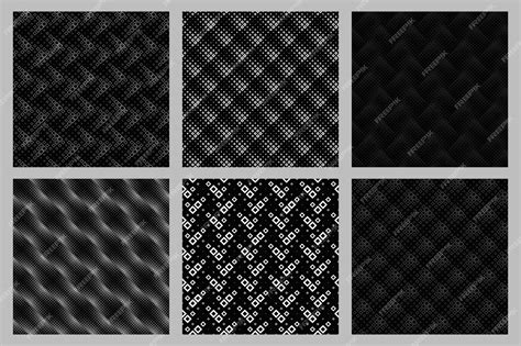 Premium Vector Geometrical Seamless Diagonal Square Pattern Set