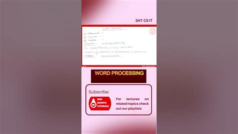 Word Processing Computerengineering Datastructureandalgorithm Youtube