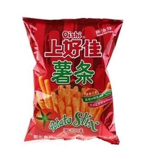 上好佳薯条草莓味 上好佳停产的薯条 上好佳粟米条草莓味 大山谷图库