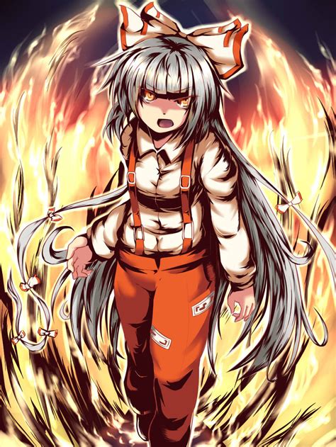 Fujiwara No Mokou Touhou Drawn By Yoshi2kr2y Danbooru