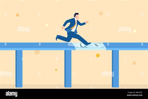 Vector Concept Illustration Of Bridge Financing Stock Vector Image