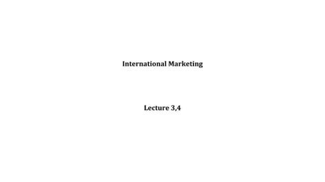 International Marketing Slept Analysis Pdf