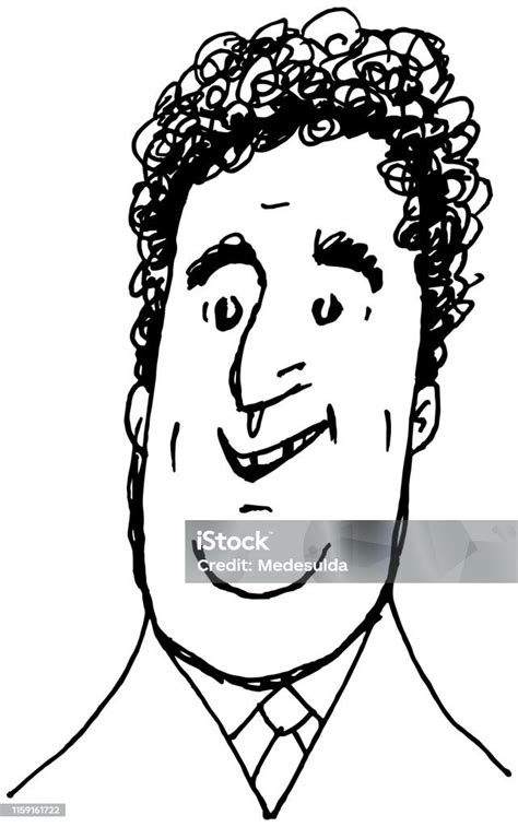 귀여운 곱슬 머리 남자 곱슬 머리에 대한 스톡 벡터 아트 및 기타 이미지 곱슬 머리 그리기 낙서 드로잉 Istock