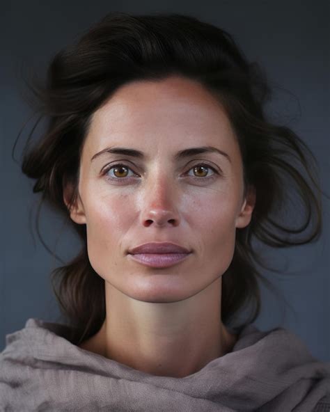 Premium Ai Image Woman Closeup Face Image