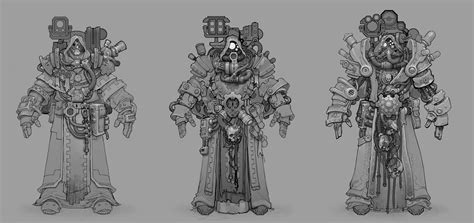 Tech Priests Of Mars Ted Beargeon Warhammer 40k Artwork Warhammer