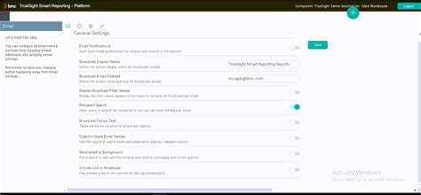 Truesight Smart Reporting Server Automation How To Configure Email