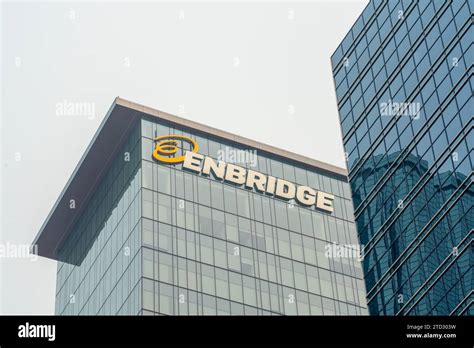 Enbridge Logo And Sign On The Enbridge Centre Building In Edmonton