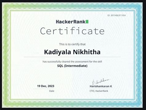 Kadiyala Nikhitha Posted On Linkedin