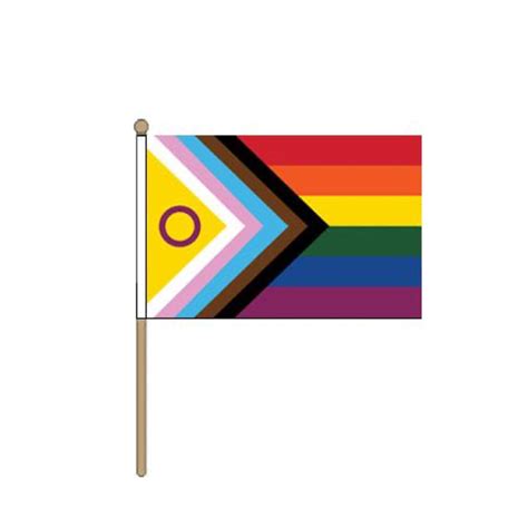 Intersex Progress Handheld Pride Flag 225cm X 15cm The Pride Shop®
