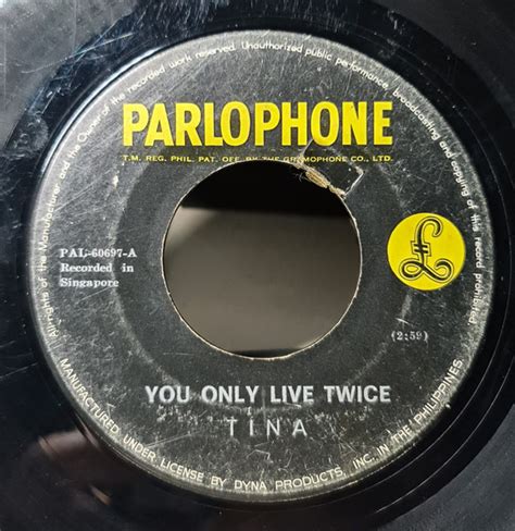 Tina You Only Live Twice San Francisco Vinyl Rpm Single R Discogs