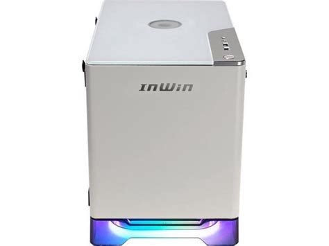 In Win A1 Plus White Secc Tempered Glass Mini Itx Tower With Built In Inwin 650w 80 Plus Gold