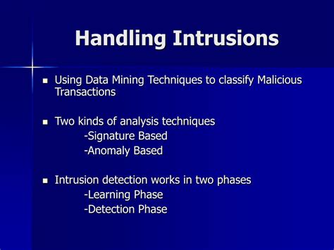 Ppt Didar Database Intrusion Detection With Automated Recovery Powerpoint Presentation Id