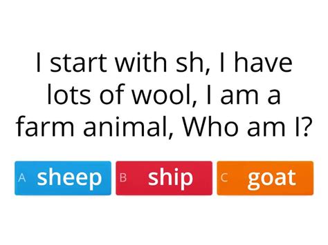 Sh And Ch Diagraph Quiz