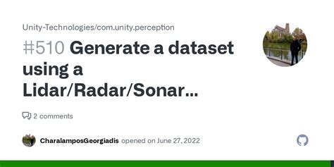 Generate A Dataset Using A Lidarradarsonar Sensor Instead Of A Camera · Issue 510 · Unity Generate A Dataset Using A Lidarradarsonar Sensor Instead Of A Camera · Issue 510 · Unity