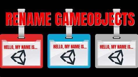 Name Rename An Instantiated Gameobject By Code Unity Tutorial Youtube