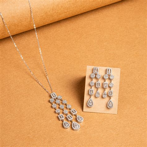 Pure Silver Designer Cocktail Party Set Sp Silver Jewellery