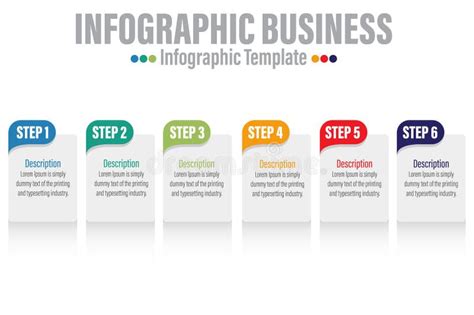 6 Steps 6 Option Geometric Shape With Steps Options Processes Or Workflow Business Data