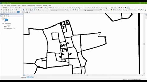 Semi Automatic Digitization In Arcgis Youtube