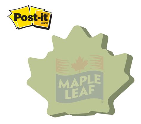 Maple Leaf Tree Leaf Die Cut Post It Note Pads Item 187 Custom Printed