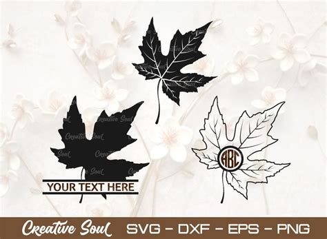 Maple Leaf Monogram Svg Cut File Graphic By Creative Soul · Creative Fabrica
