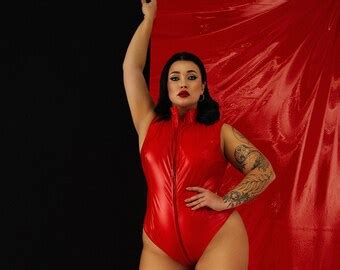 Plus Size Sexy Latex Etsy