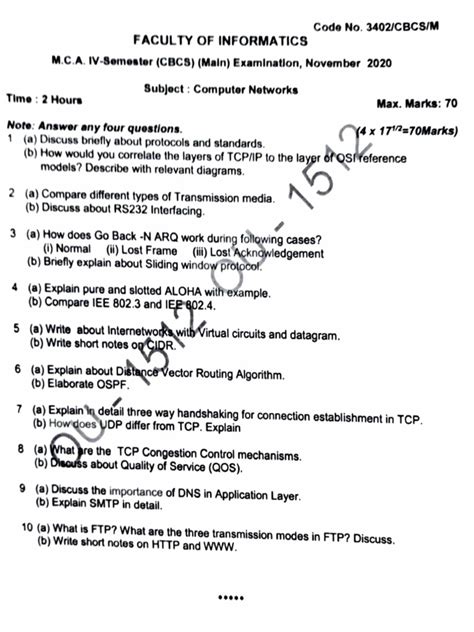 Mca 3rd Sem Question Papers Pdf World Wide Web Internet And Web