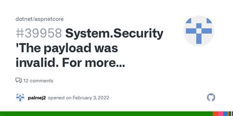 Systemsecuritycryptographycryptographicexception The Payload Was
