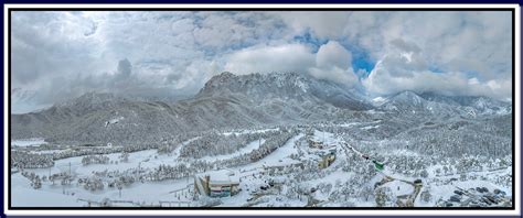 울산바위 설경 파노라마