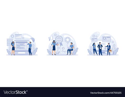 It Profession Set Programmer Write Software Vector Image