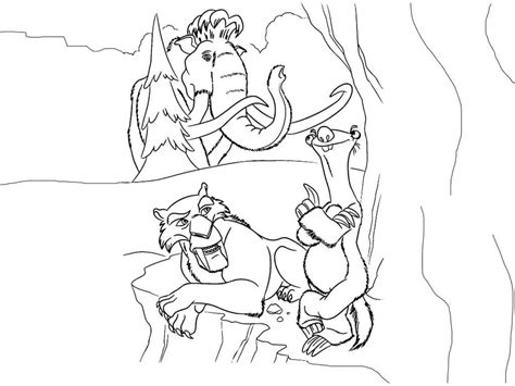 Ice Age Coloring Pages Coloringlib Ice Age Coloring Pages Coloringlib